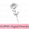 Rose Vine SVG and PNG for Cricut & Silhouette - Etsy