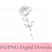 Rose Vine SVG and PNG for Cricut & Silhouette - Etsy