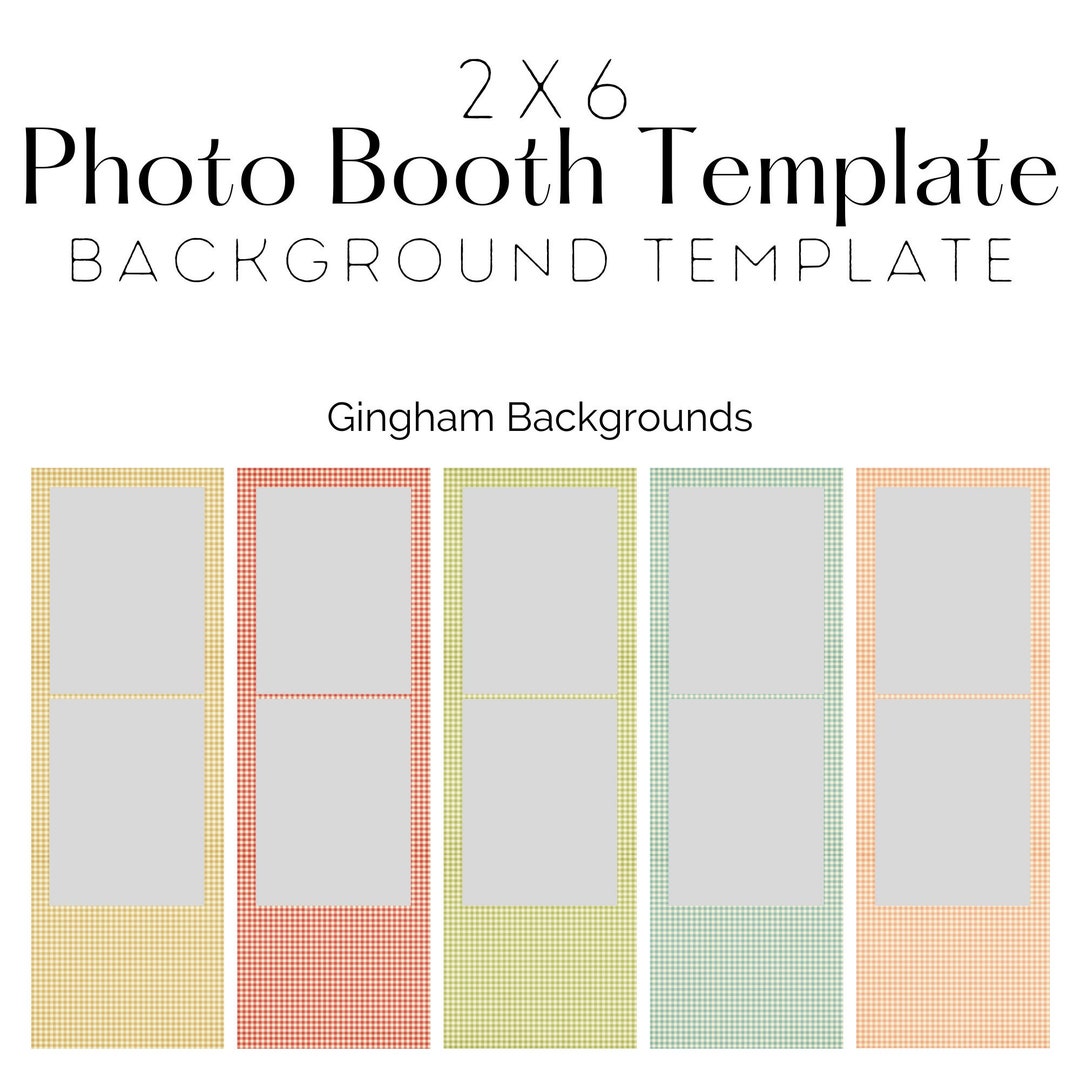 2x6 Photo Booth Template Photo Booth Template Wedding Photo Booth ...