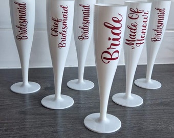 Personalised White Plastic Flute FLUTES INCLUDED - Etsy UK