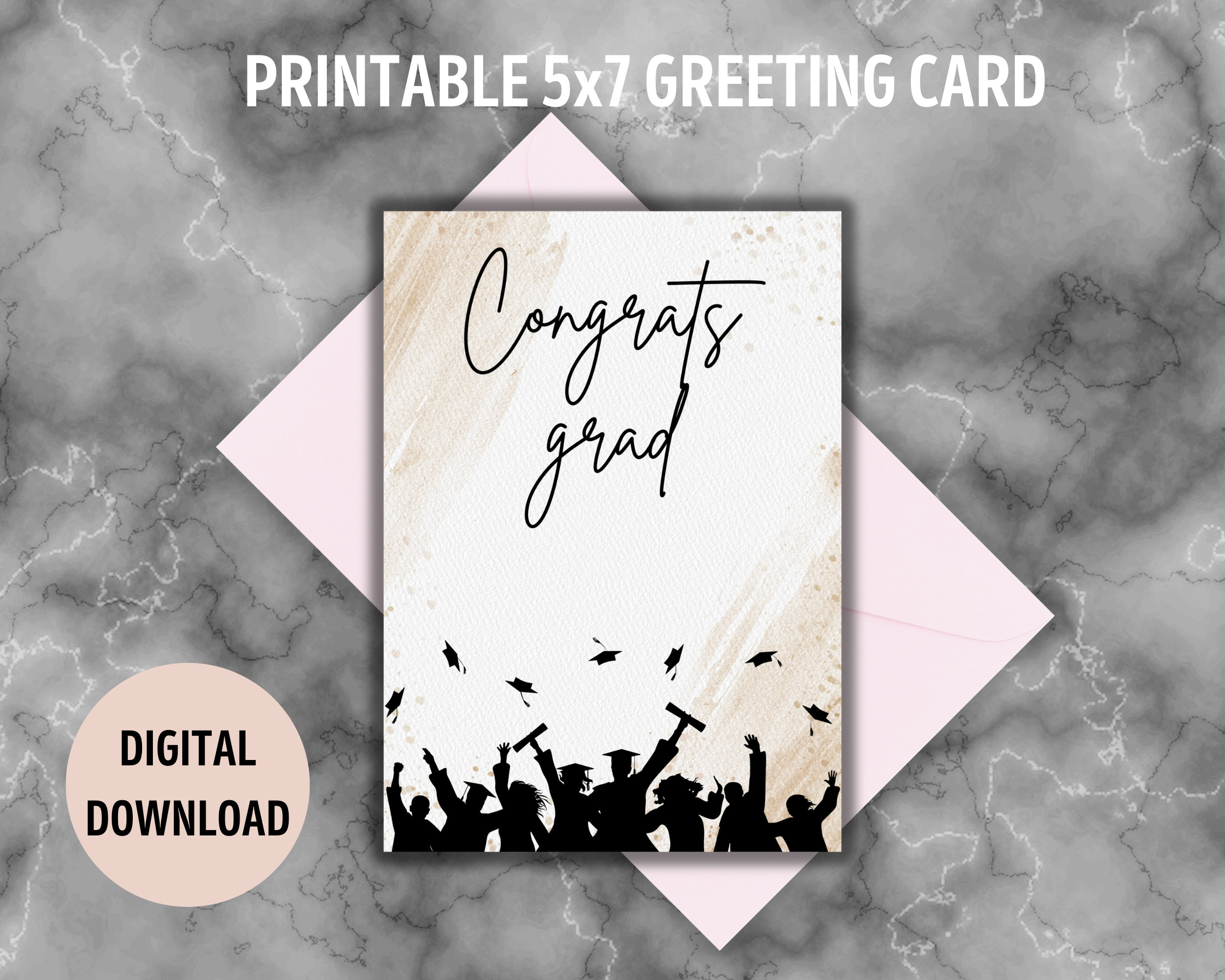 Printable Graduation Cards, Graduation Card, Congrats Grad, Card for ...