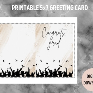 Printable Graduation Cards, Graduation Card, Congrats Grad, Card for ...