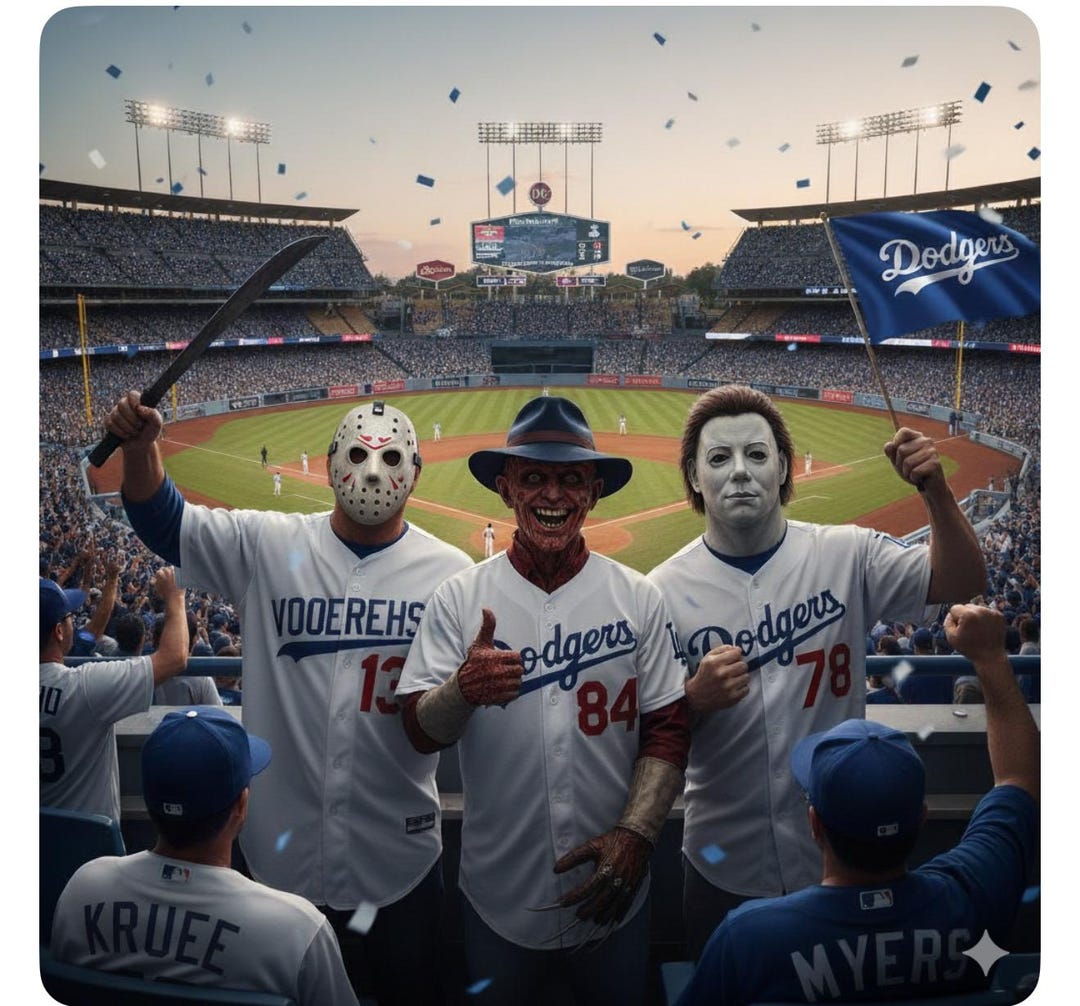 Los Angeles Dodgers Scary Celebration - Etsy