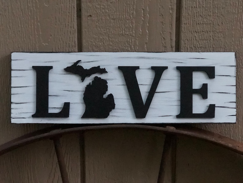 Love Michigan Laser Cut File SVG, DXF - Etsy