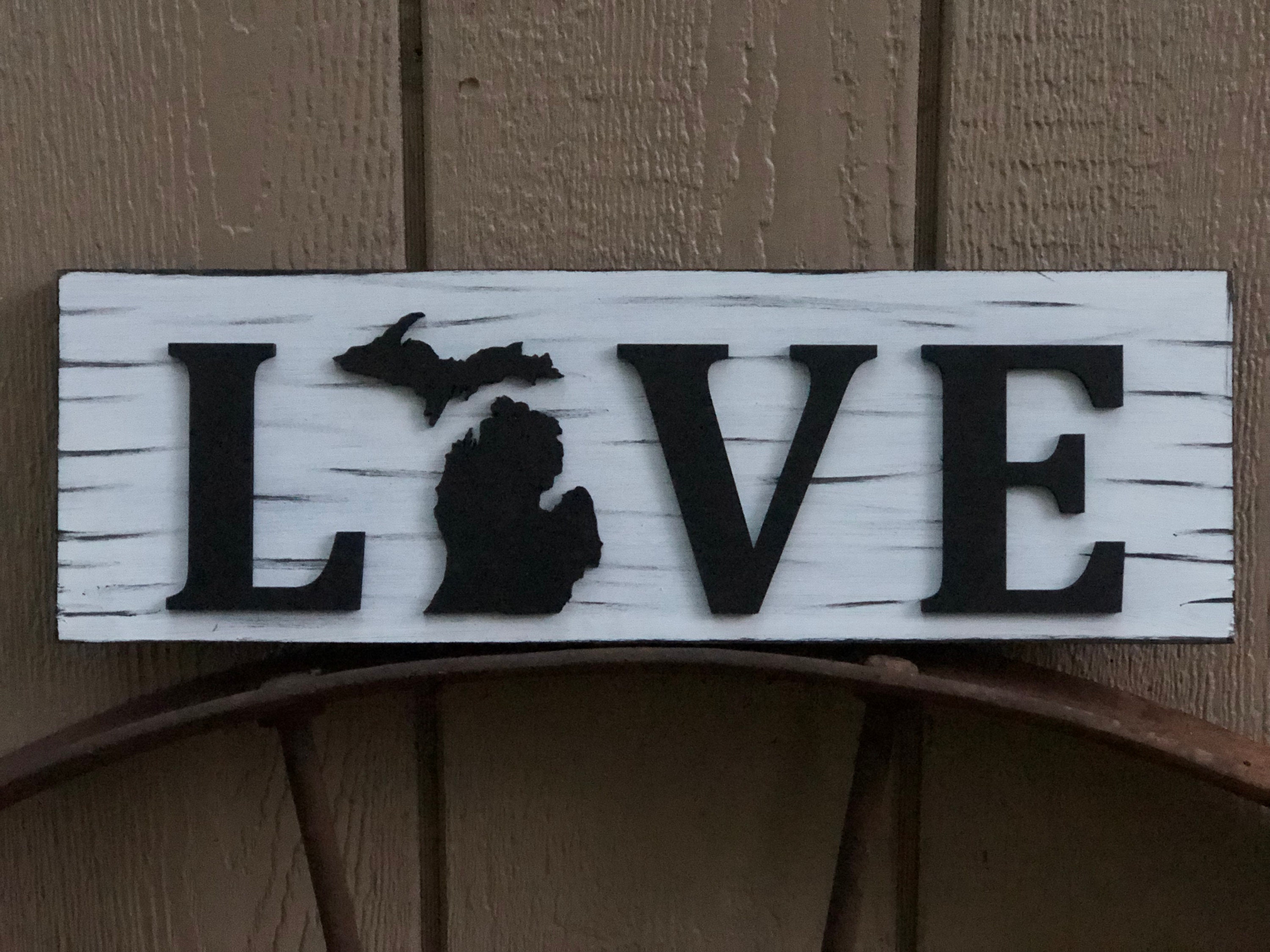 Love Michigan Laser Cut File SVG, DXF - Etsy
