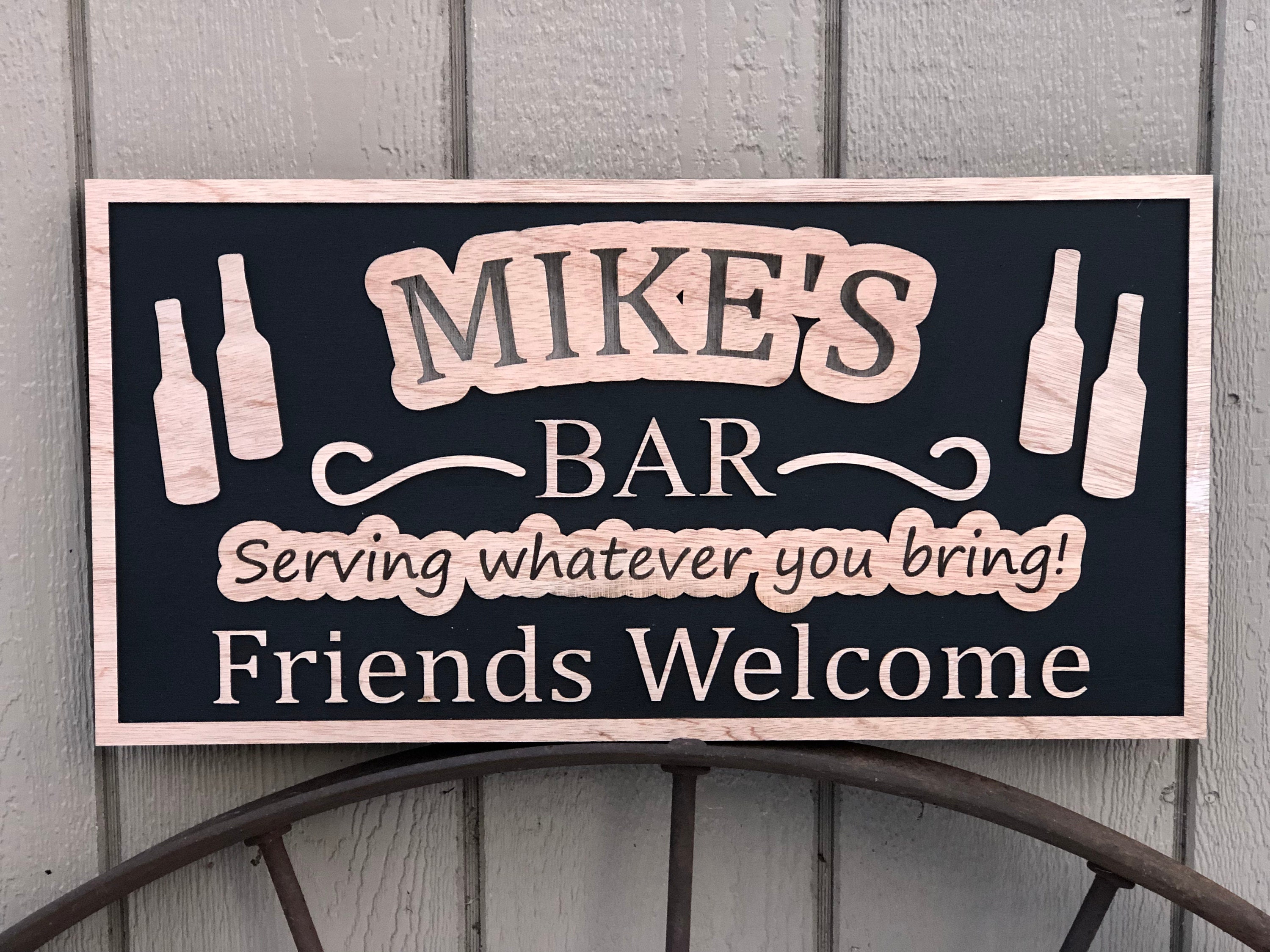 Laser Cut Bar SVG File, Laser Ready, Custom Bar File - Etsy