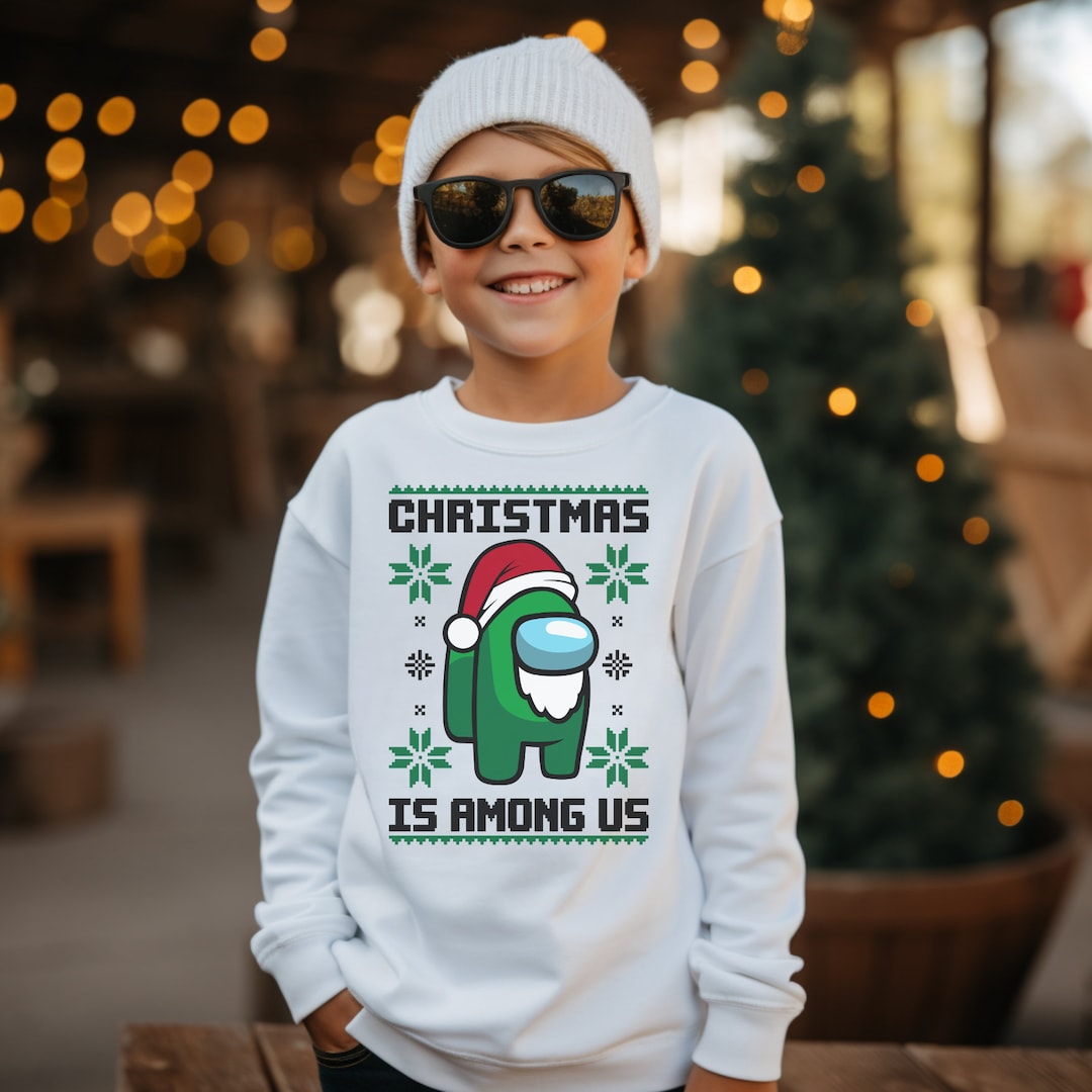 Among Us Christmas Sweatshirt Christmas is Among Us Gamer Crewneck ...