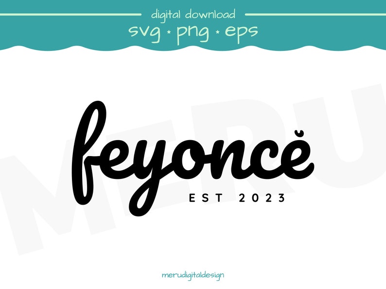 Feyonce, Svg Png Eps, Cricut Cut File, Clipart, Silhouette, Svg for ...