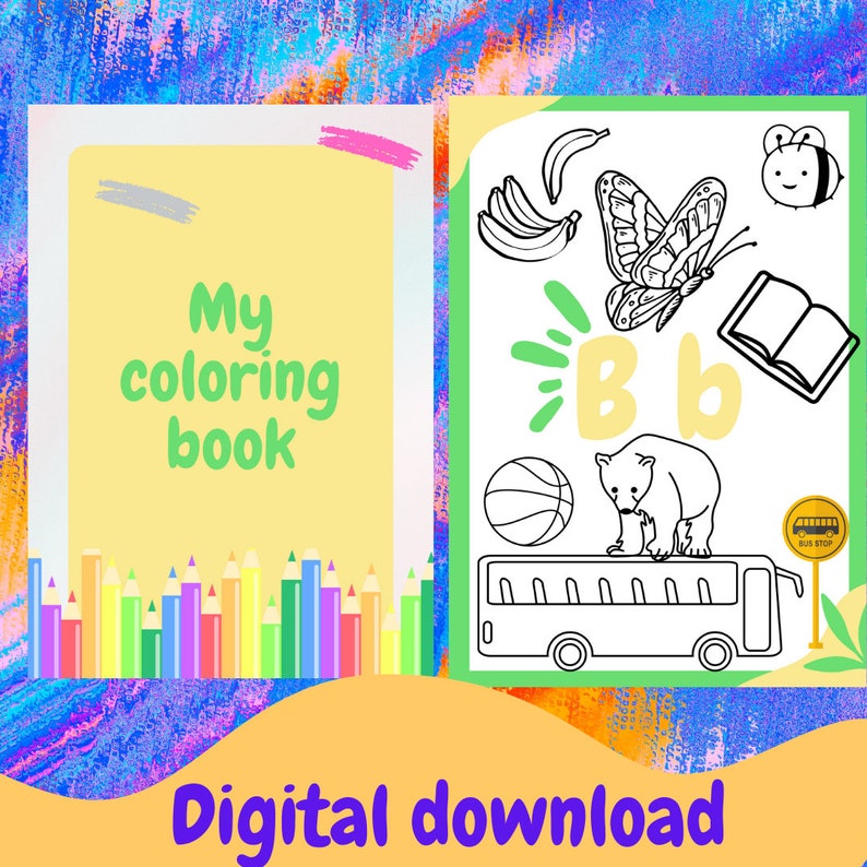 Mi libro para colorear del alfabeto - Etsy México