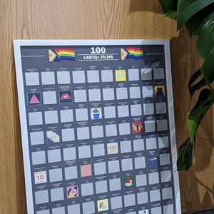 100 LGBTQ Films Scratch off Poster - Etsy