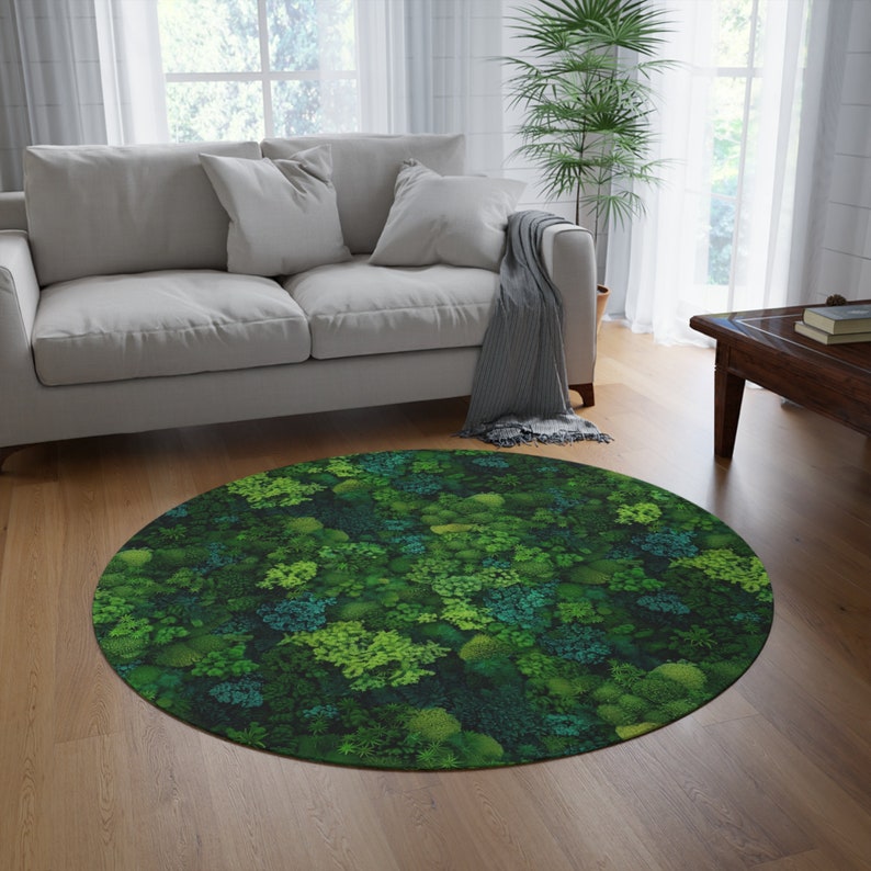 Colorful Moss Rug, Green Moss Rug, 3D Moss Area Rug, Nature Rug, Moss ...