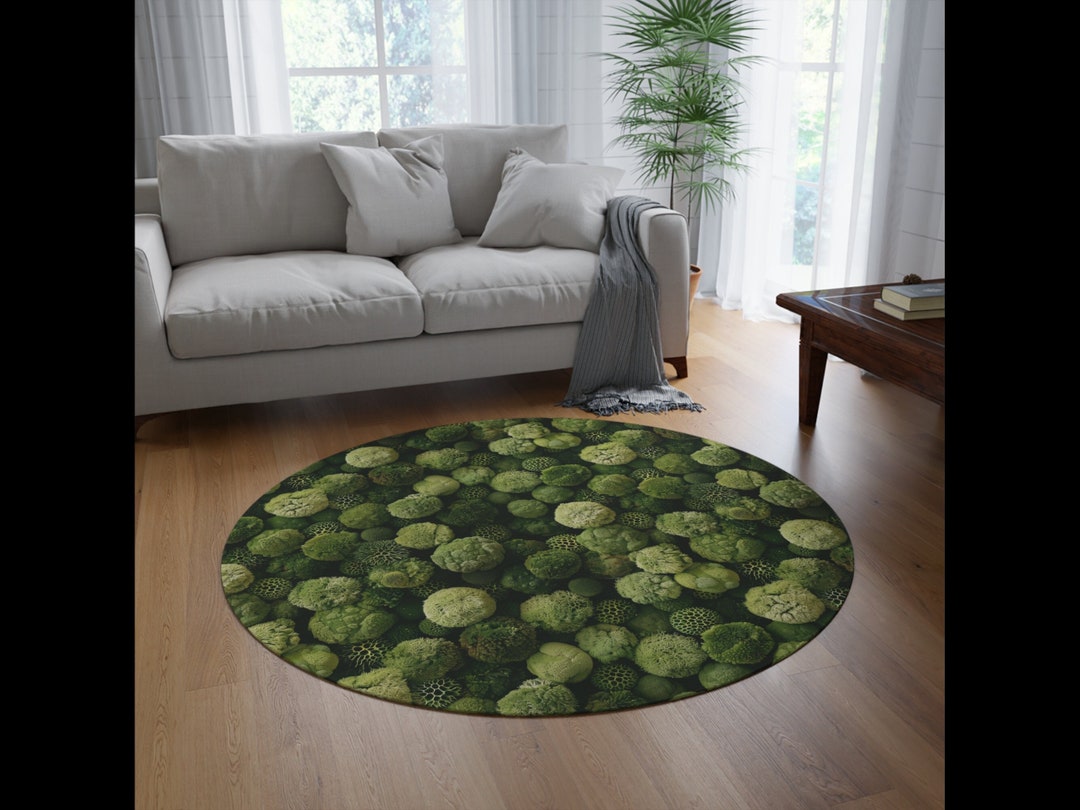 3D Moss Area Rug, Green Moss Rug, Nature Rug, Moss Rug for Bedroom ...