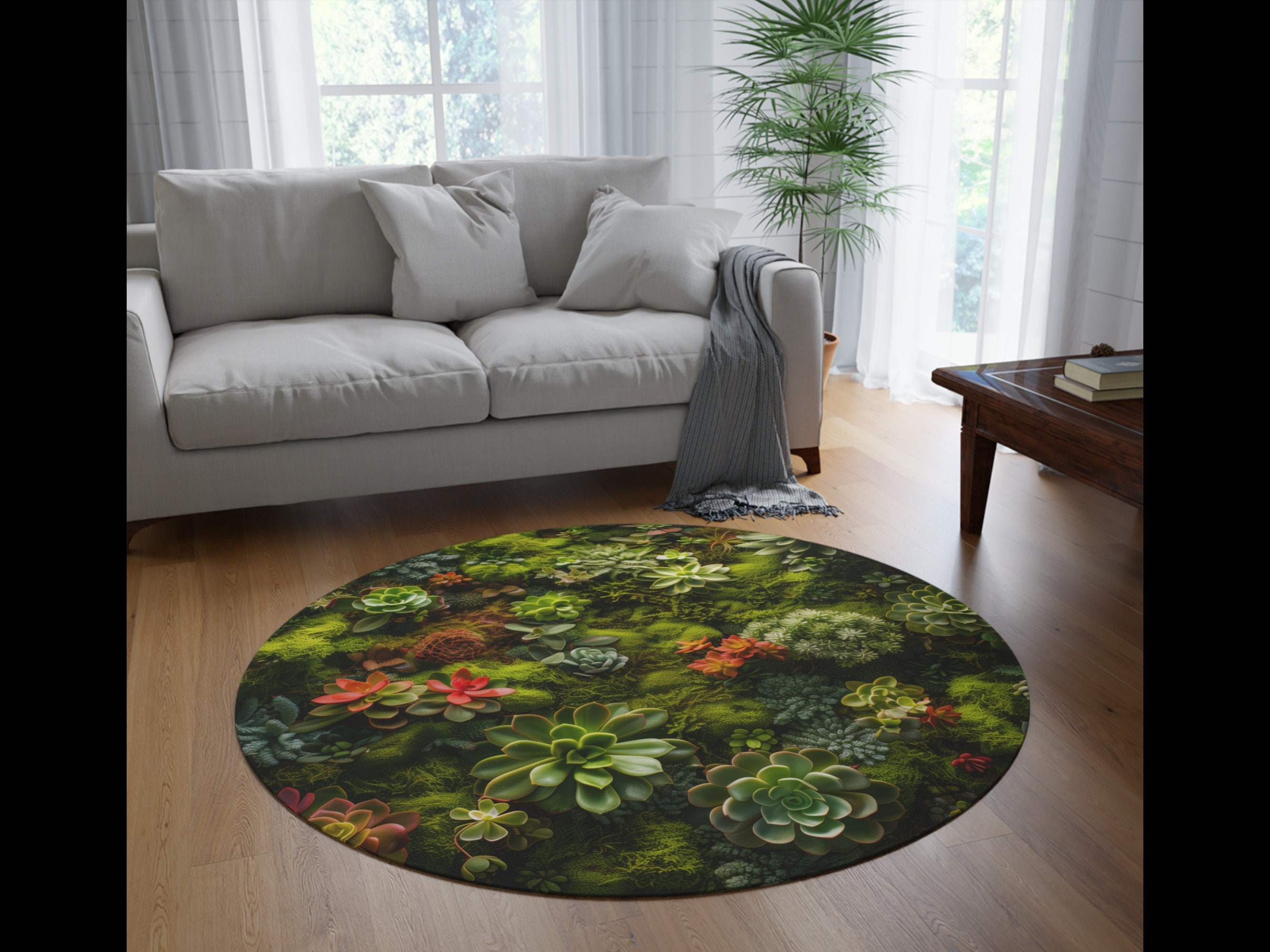 Moss Rug for Bedroom, Succulent Rug, Moss Rug, Nature Rug, Plant Rug ...