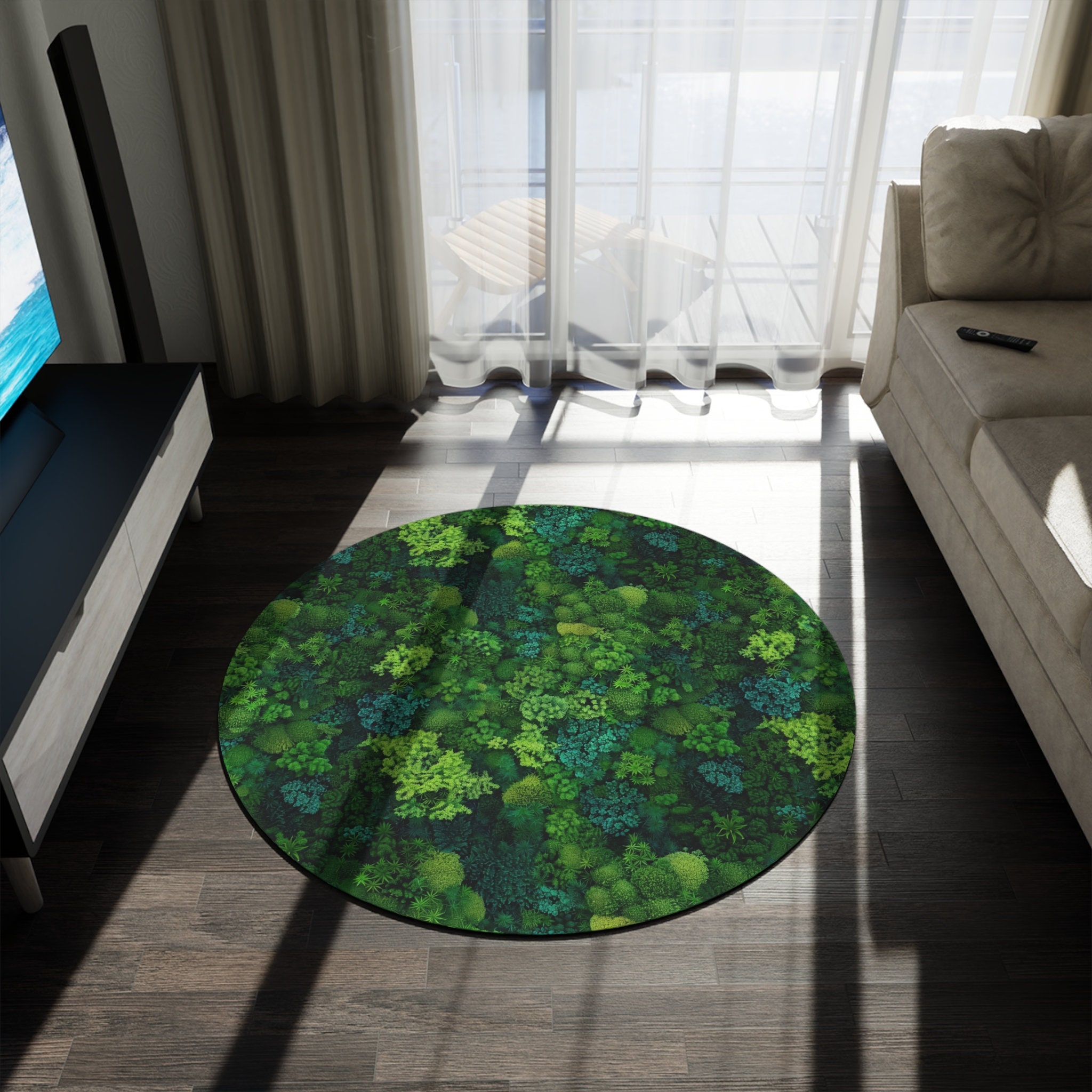 Colorful Moss Rug, Green Moss Rug, 3D Moss Area Rug, Nature Rug, Moss ...
