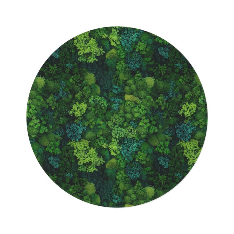 Colorful Moss Rug, Green Moss Rug, 3D Moss Area Rug, Nature Rug, Moss ...
