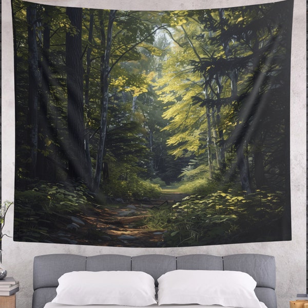Forest Tapestry - Etsy