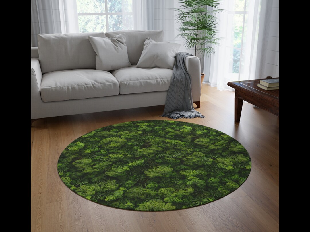 Green Moss Rug, Moss Rug for Bedroom, Moss Rug, Nature Rug, Plant Rug ...