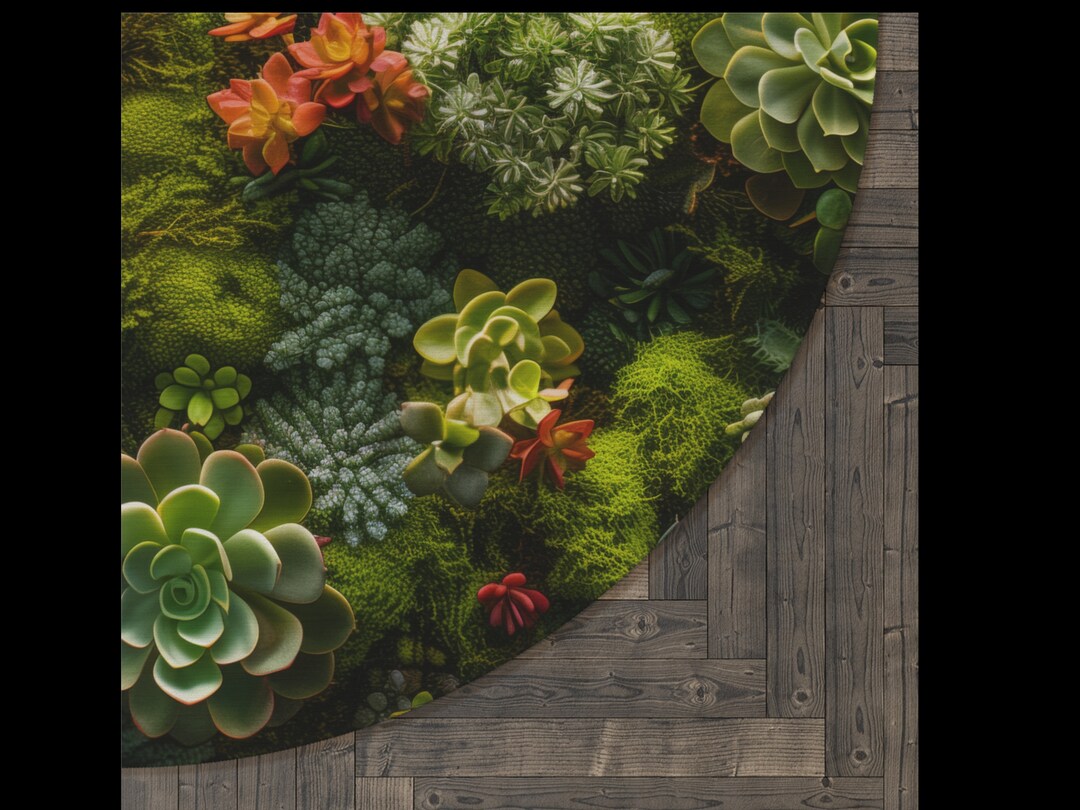 Moss Rug for Bedroom, Succulent Rug, Moss Rug, Nature Rug, Plant Rug ...