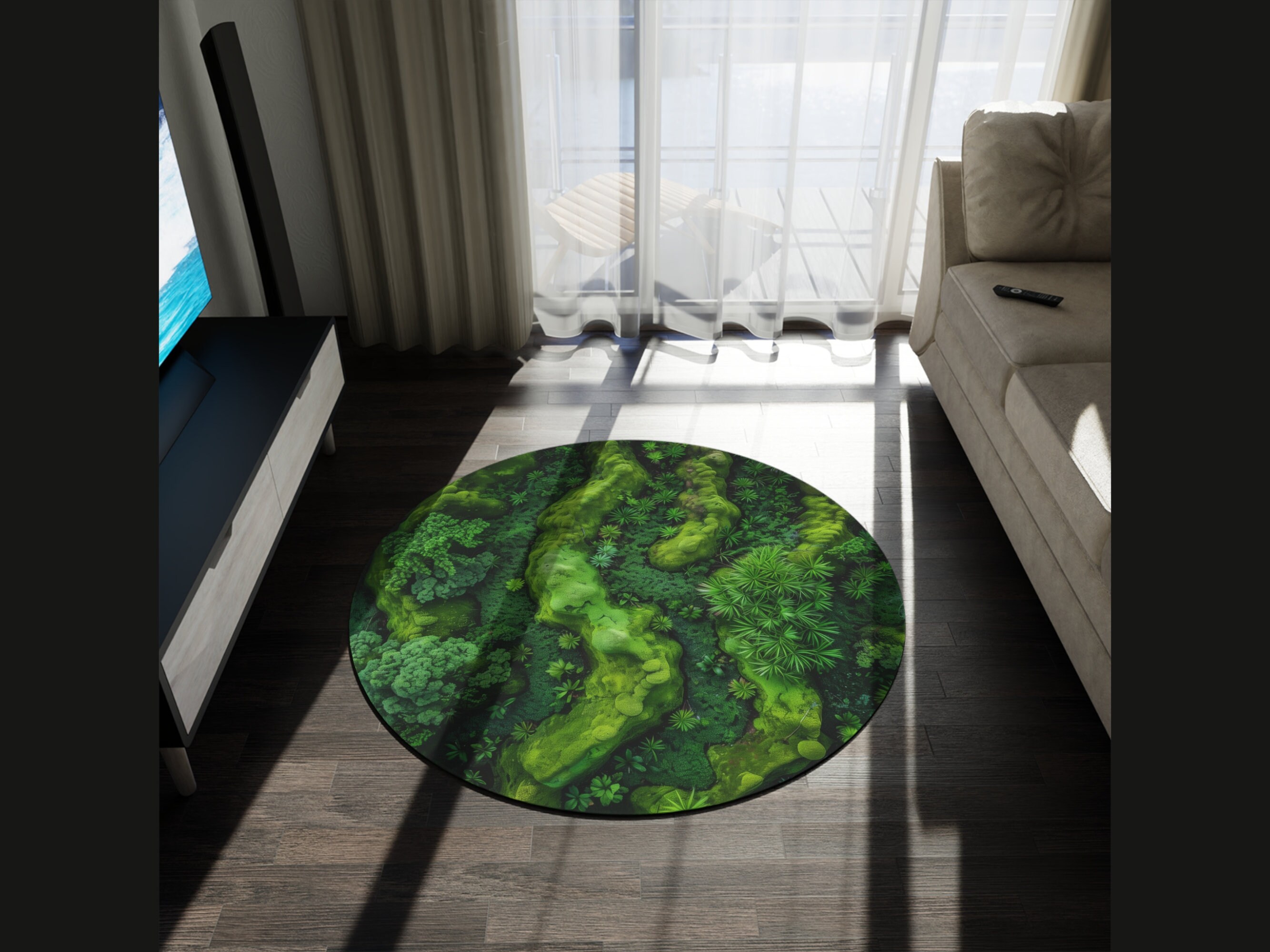 Green Moss Rug, 3D Moss Area Rug, Nature Rug, Moss Rug for Bedroom ...