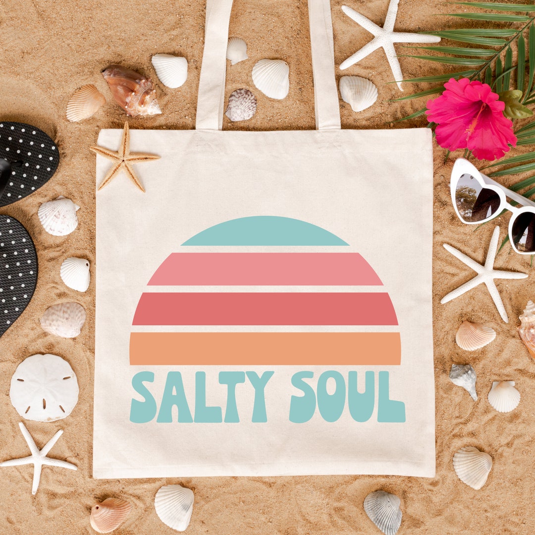 Salty Soul Beach Babe Totebag Popsicles Sunburn Repeat Hello Summer ...