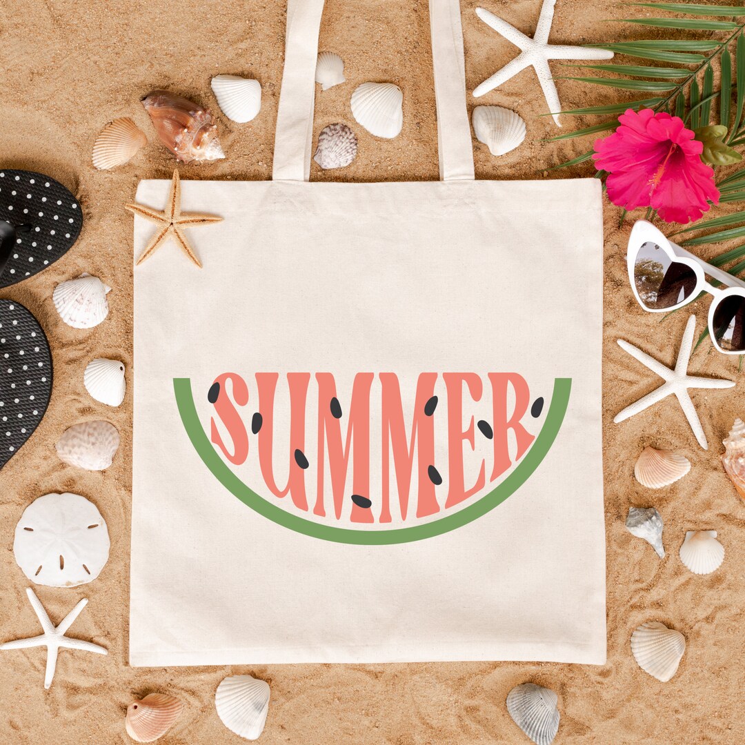 Summer Totebag Watermelon Sunburn Repeat Sunrise Sunset Beach Babe Tote ...