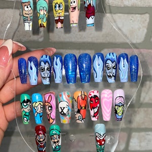Custom Character Inspired Press on Nails - Etsy