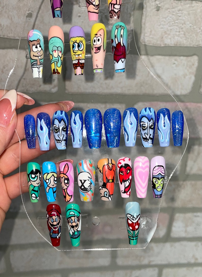 Custom Character Inspired Press on Nails - Etsy