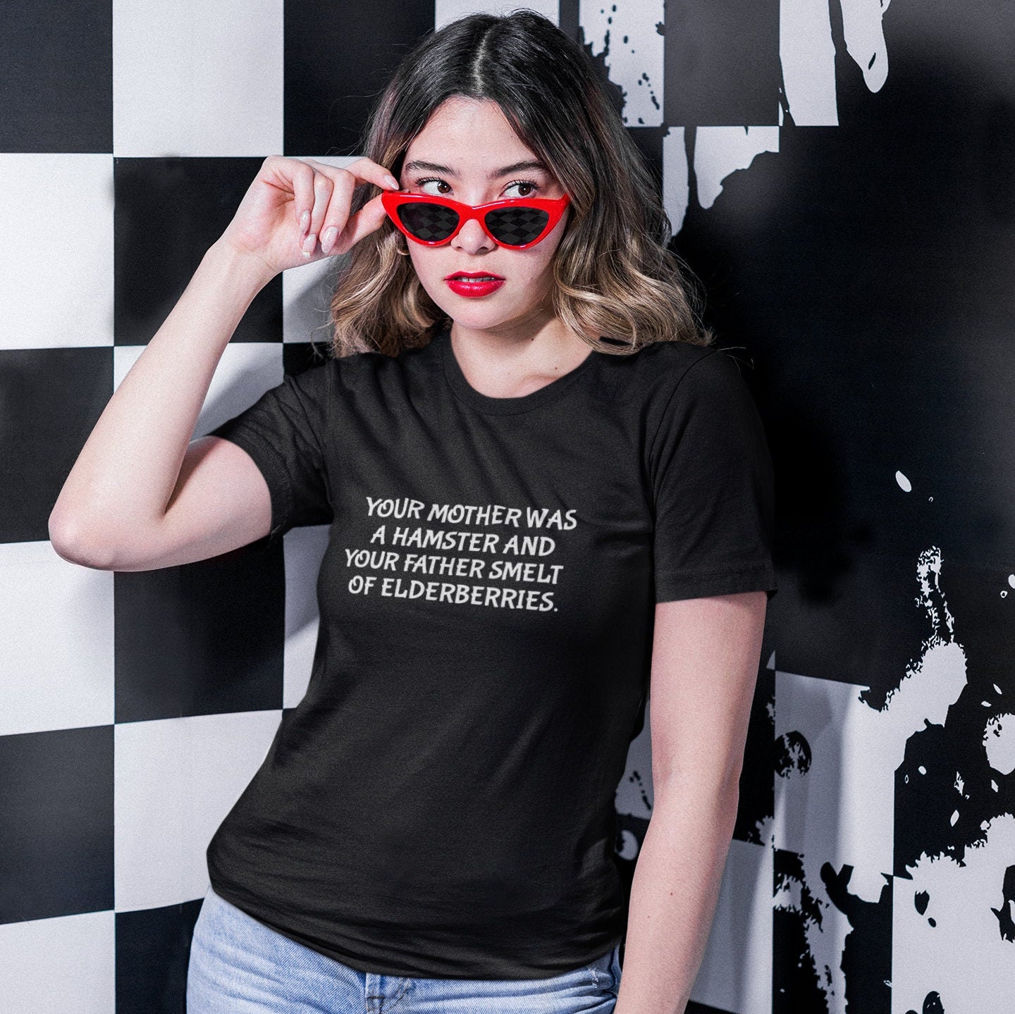 Your Mother Was a Hamster and Your Mother Smelt of Elderberries Tee ...