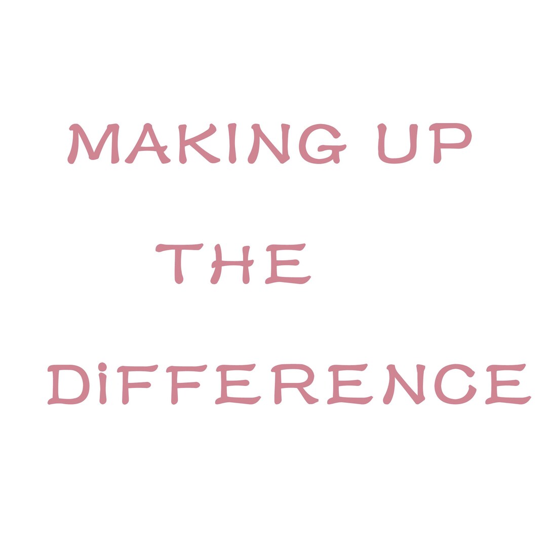 Making up the Difference - Etsy