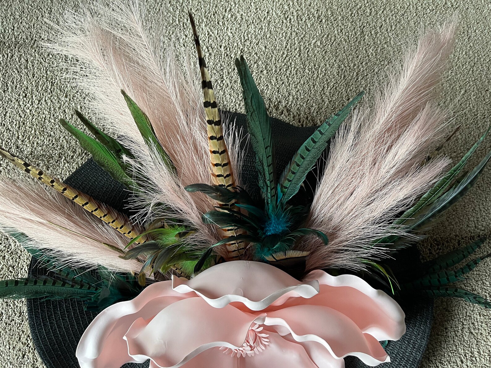 Winning Kentucky Derby Oversized Hat. Extra Large Black Hat With Large ...