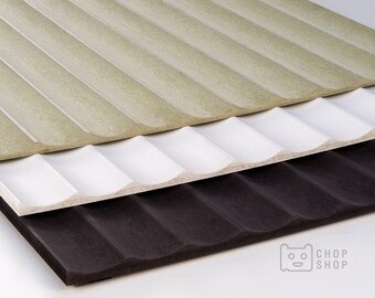 Reeded Wall Panels Ribbed Wall Decor DIY Panelling Strips Black MDF ...