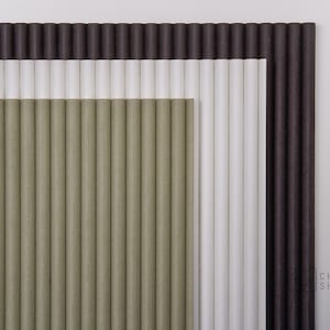 Reeded Wall Panels | Ribbed Wall Decor DIY Panelling Strips | Black MDF ...