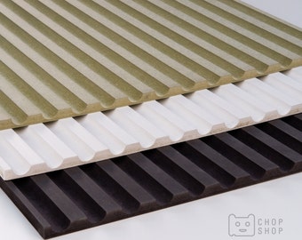 Reeded Wall Panels Ribbed Wall Decor DIY Panelling Strips Black MDF ...