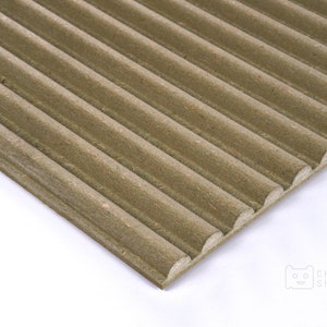 Reeded Wall Panels | Ribbed Wall Decor DIY Panelling Strips | Black MDF ...