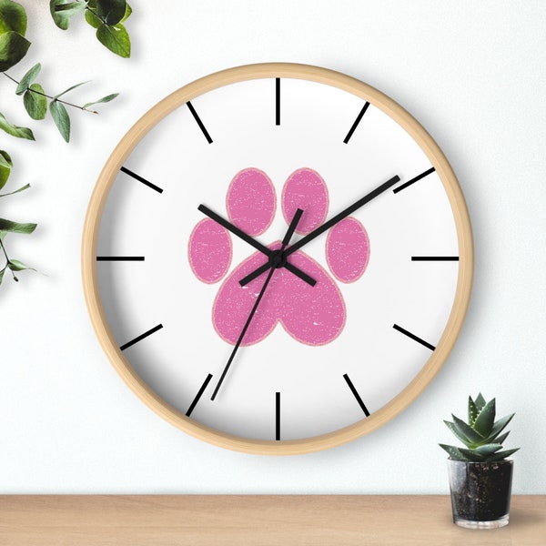 Paw Print Clock - Etsy