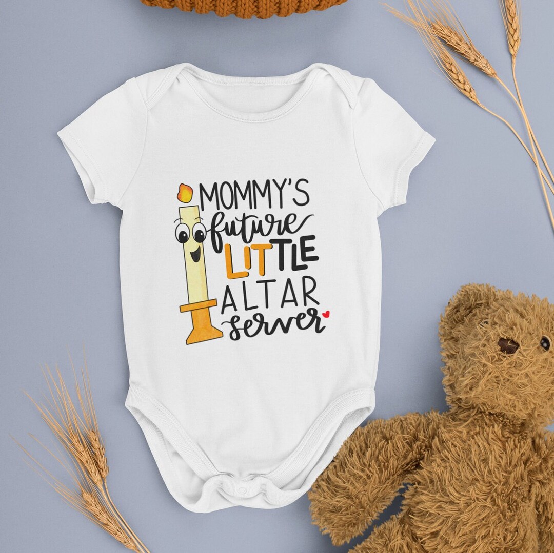 Mommy's Future Altar Server Baby Bodysuit: Catholic Christian Gift - Etsy