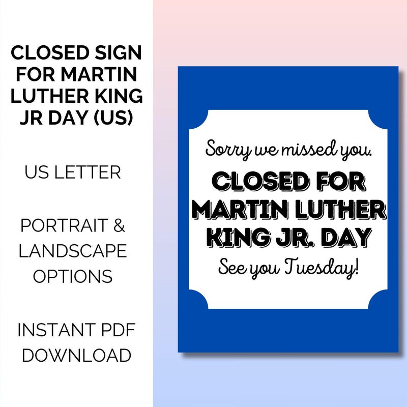 Mlk Sign - Etsy