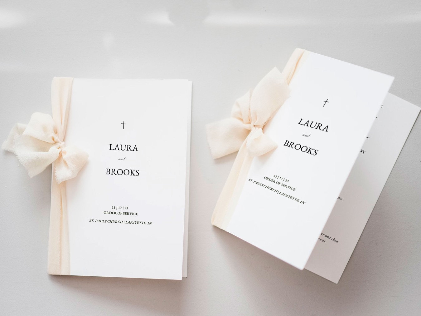 Printable Wedding Program - Catholic Wedding Ceremony Program (classic ...