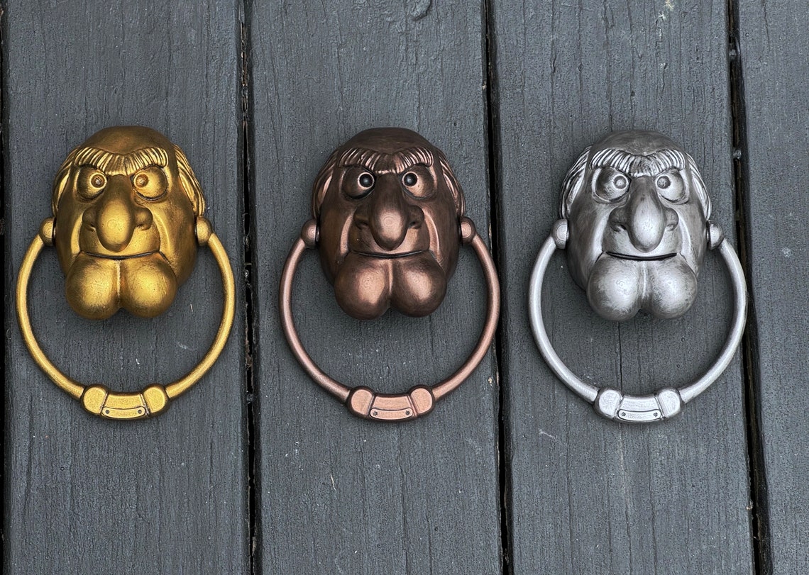 Muppet Christmas Carol Inspired Door Knocker Jacob Marley Statler ...