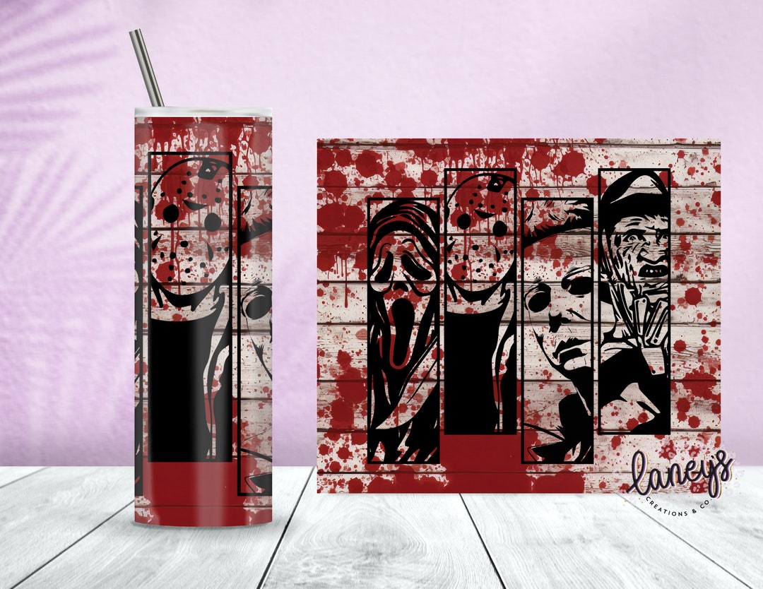 The Boys of Horror Tumbler Design Horror Films Tumbler Wrap Spooky ...