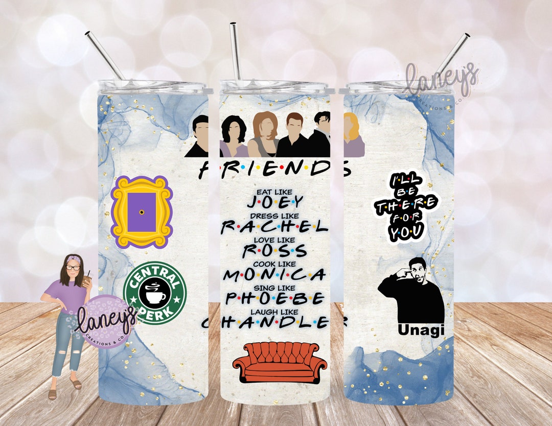 Friends Sitcom Tumbler Wrap Design, Central Perk, Friends Quotes ...