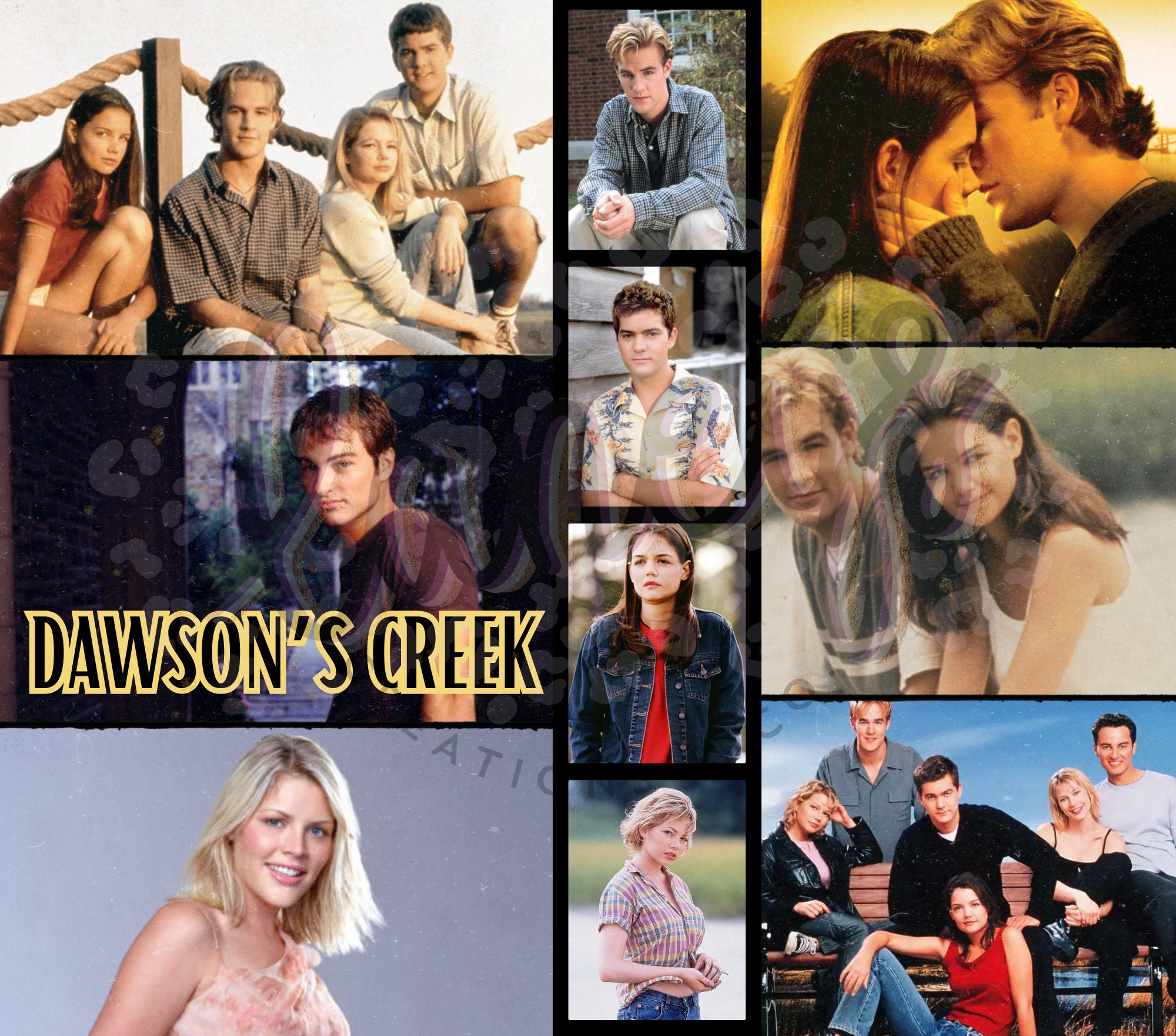Dawson's Creek Tumbler Wrap Design, 90's Teen Show Png, Dawsons Creek PNG for Sublimation ...
