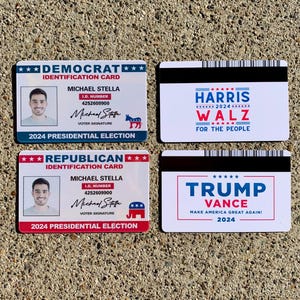 DONALD TRUMP - REPUBLICAN - Custom Id Card - With Your Face - Etsy