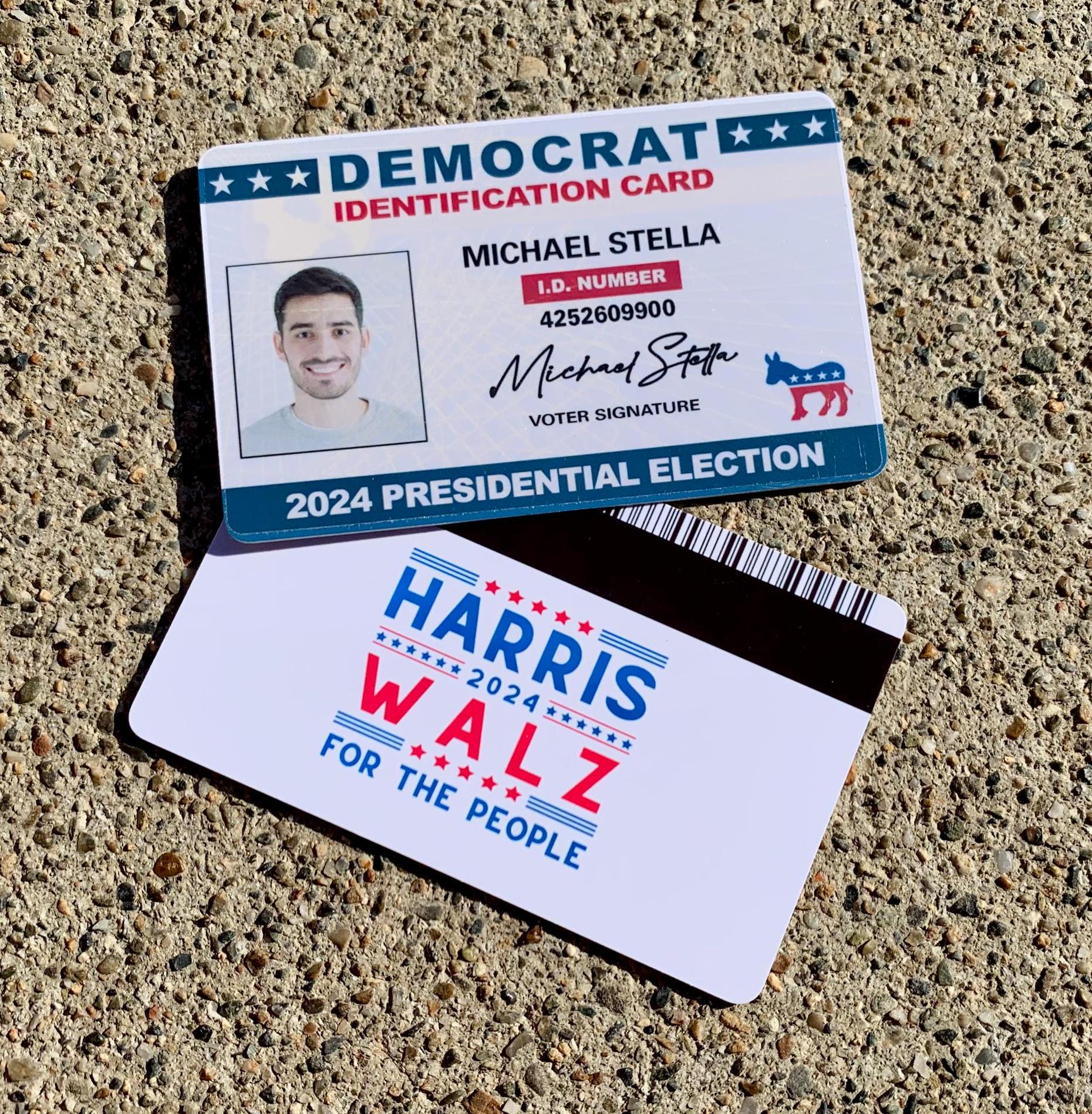 DONALD TRUMP - REPUBLICAN - Custom Id Card - With Your Face - Etsy