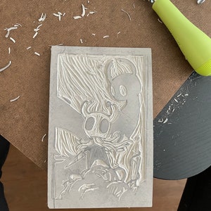 Hollow Knight Linoprint - Etsy