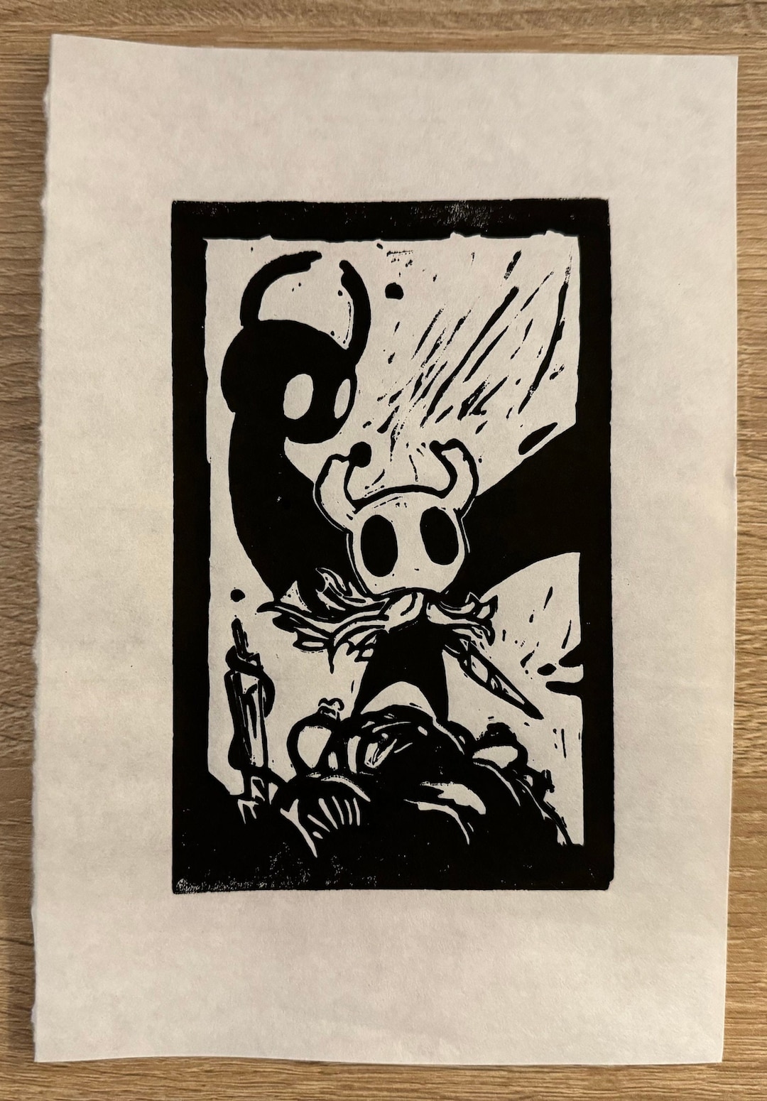 Hollow Knight Linoprint - Etsy