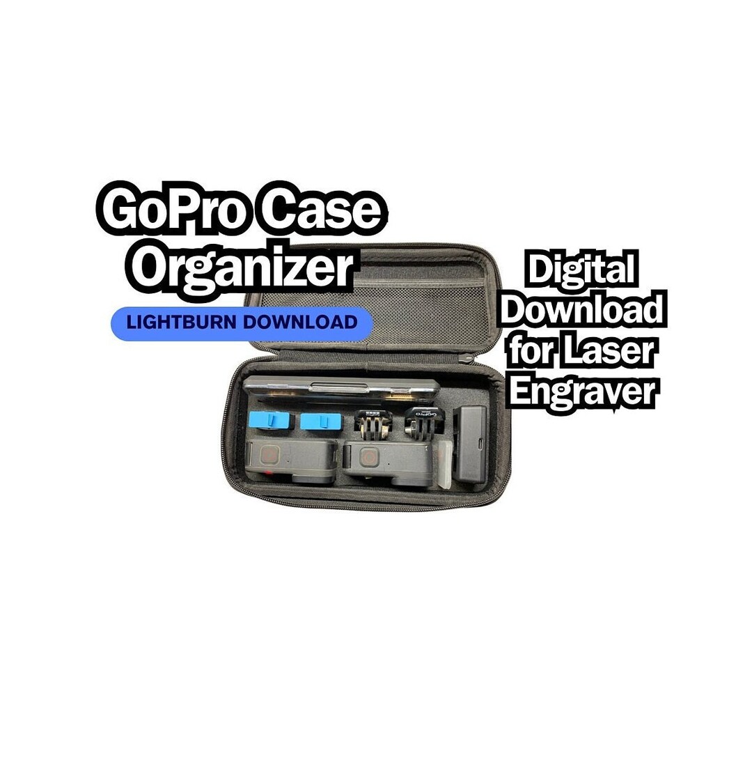 Lightburn Digital Download | .lbrn | Gopro Case Organizer | Foam Camera ...