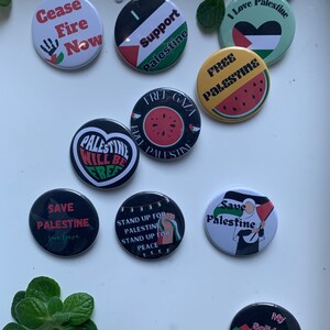 Palestine Support Button Pins - Etsy