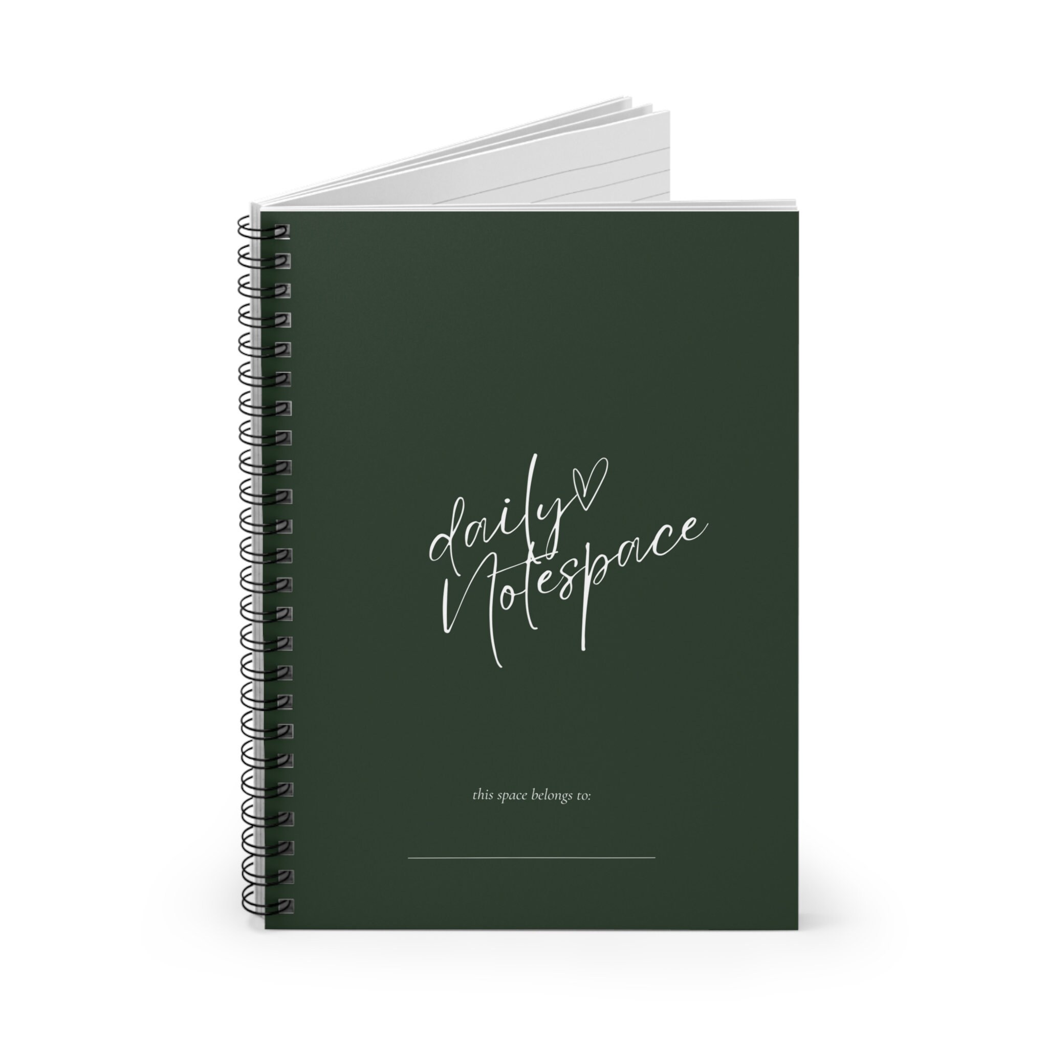 Inspiring Aesthetic Notebook Cover: Diary Green Daily Notespace Writing ...