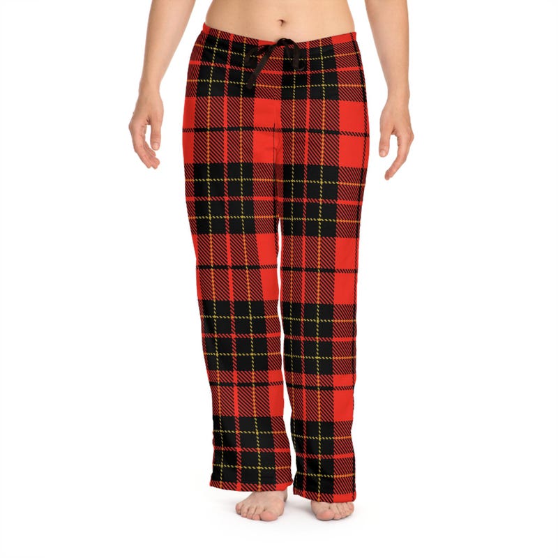 Red Checker Pajama Pants - Etsy